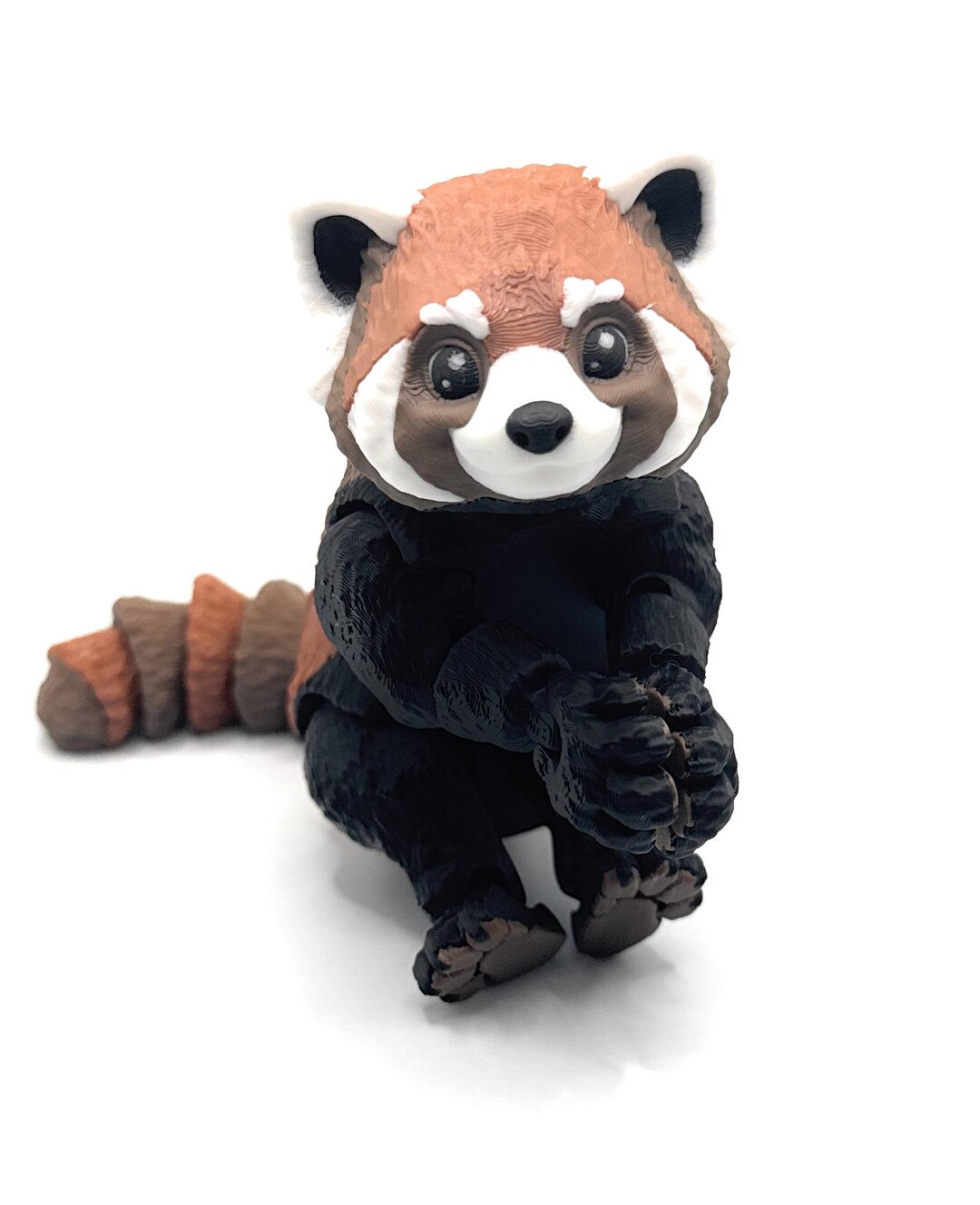 Articulated 3d-printed Red Panda Toy/fidget Toy - Realistic Full Color ...