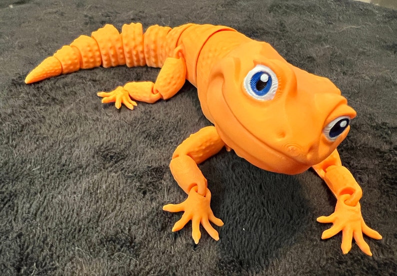 3d-printed Fully-articulated Leopard Gecko / Fidget Toy - Etsy