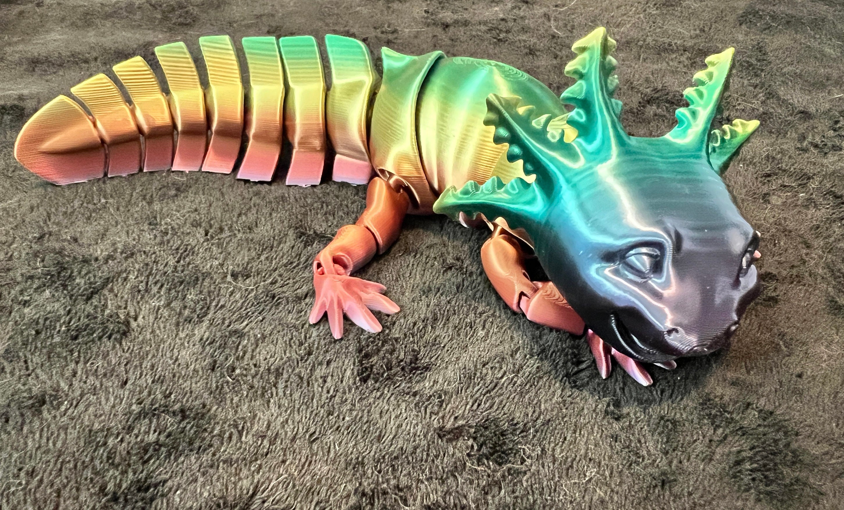 3d-printed Fully-articulated Axolotl / Fidget Toy - Etsy