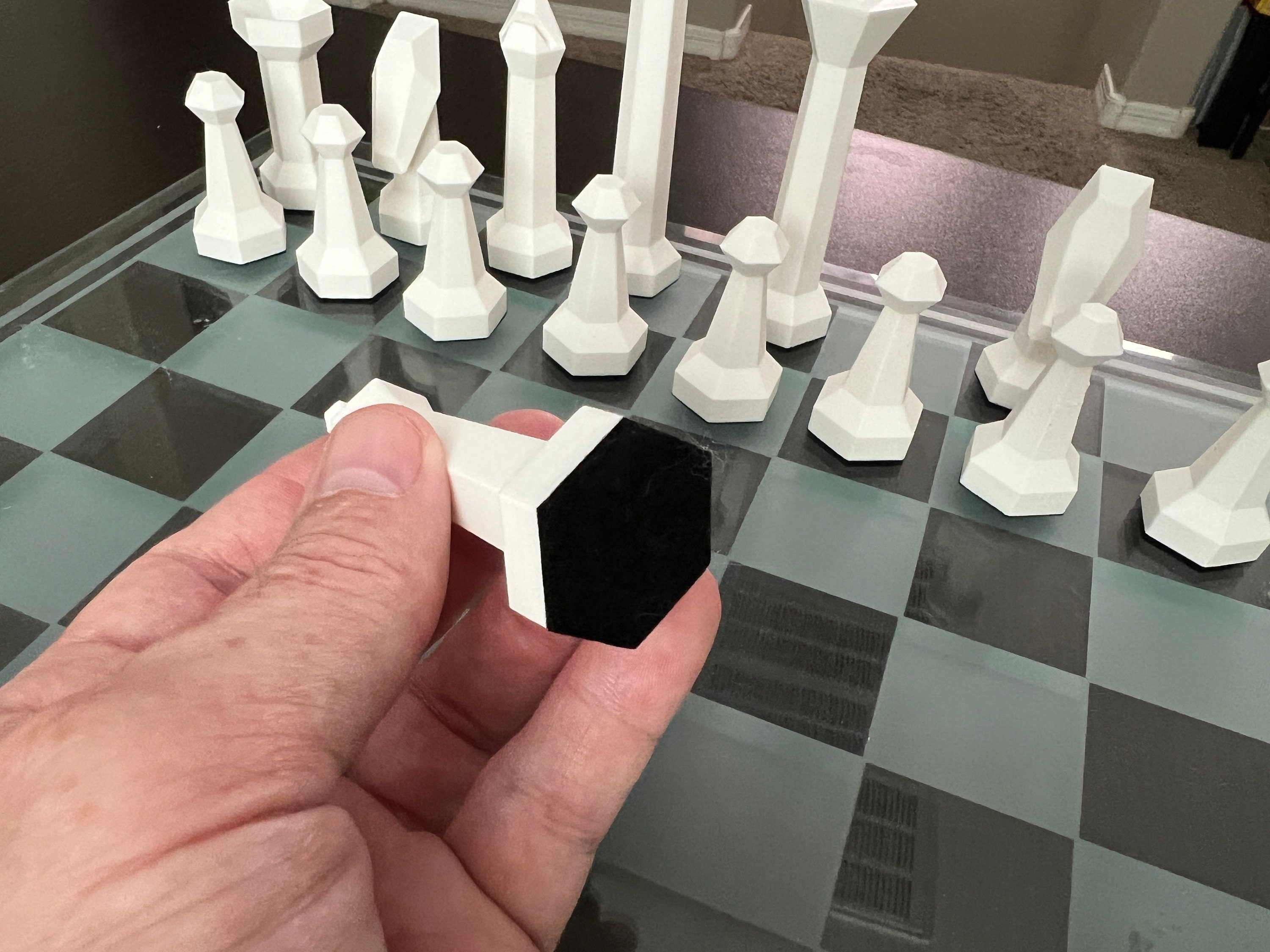 Parametric Chess Set Color Options, High Resolution Custom 3D Printed ...