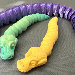 3D Printed Fully-articulated Ball Python Fidget Toy - Etsy