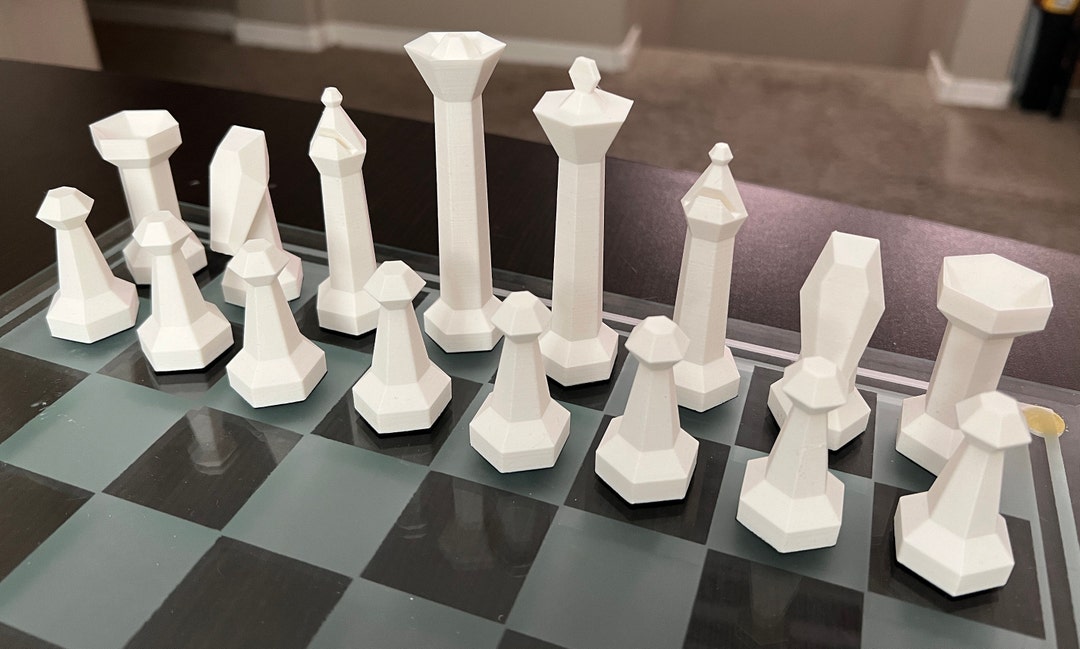 Parametric Chess Set - Color Options, High Resolution Custom 3D Printed ...