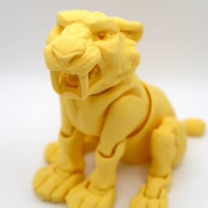 3d-printed Fully-articulated Sabertooth Tiger / Fidget Toy - Etsy