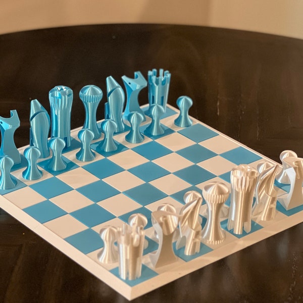 Modern Chess Set - Etsy