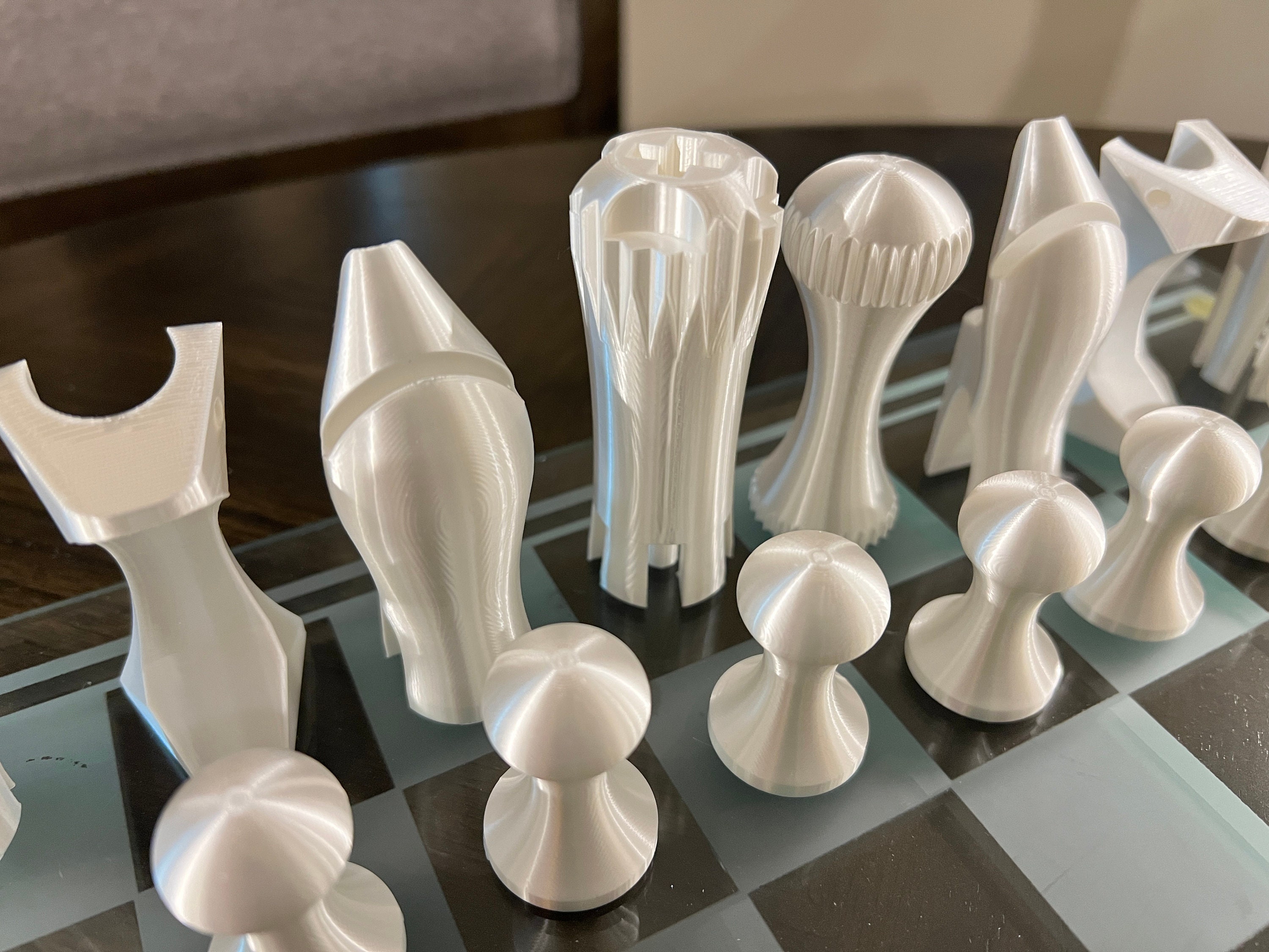 Amazing Modern Chess Set Premium Colors High Resolution Custom 3D ...