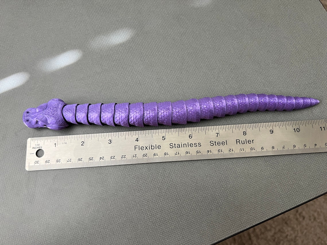 3D Printed Fully-articulated Ball Python Fidget Toy - Etsy