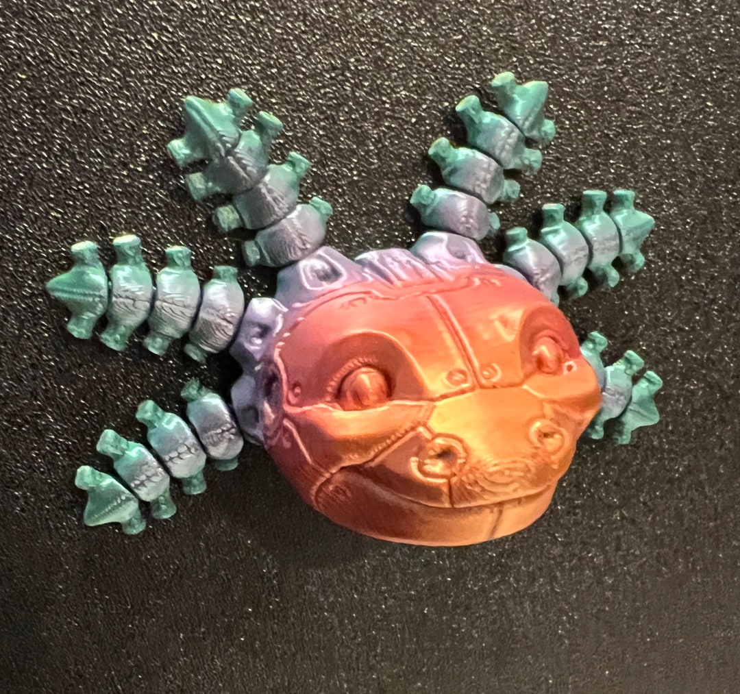 3d-printed Rainbow Axolotl Refrigerator Magnets - Etsy