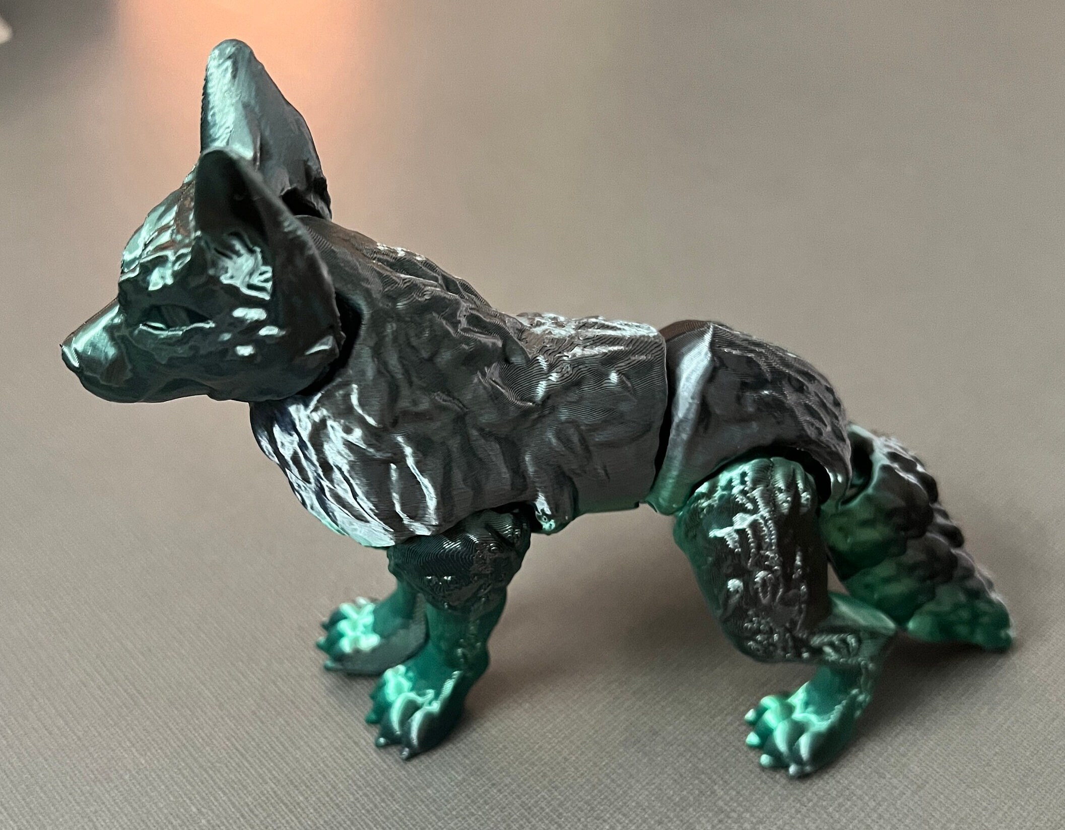 Cinderwolf Articulated Wolf / Fidget Toy / Cinderwing3d Print - Etsy