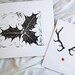 Holly Print, Linocut Print, Block Print, Handmade Print, 8x10 Print - Etsy