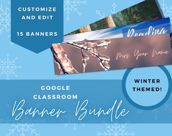 10 Minimalist Geometric Shape Google Classroom Banner Bundle ...