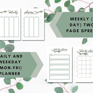 Montessori Activity Planner - Montessori at Home - Eucalyptus Theme ...