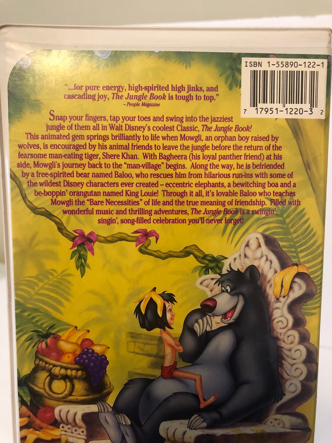 Walt Disneys the Jungle Book VHS, 1991 Black Diamond Edition Clamshell ...