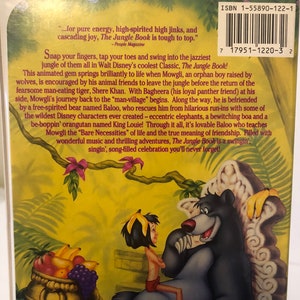 Walt Disney’s the Jungle Book (VHS, 1991) Black Diamond Edition ...