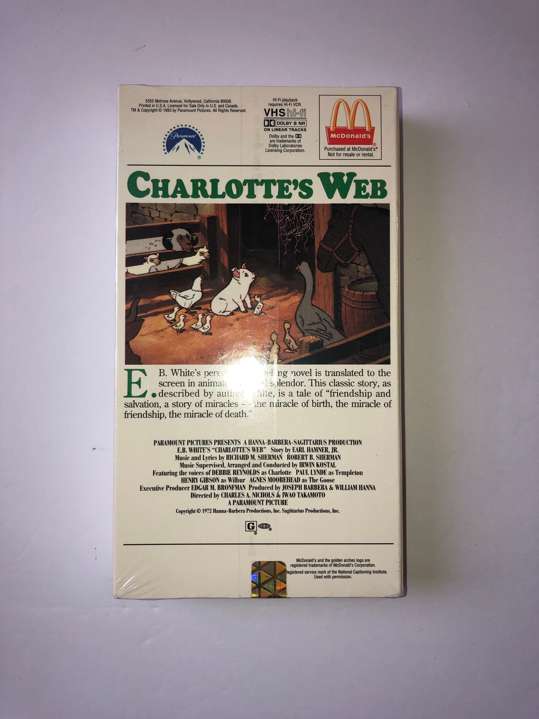 Charlotte’s Web Vintage VHS 1996 Brand New Rare - Etsy