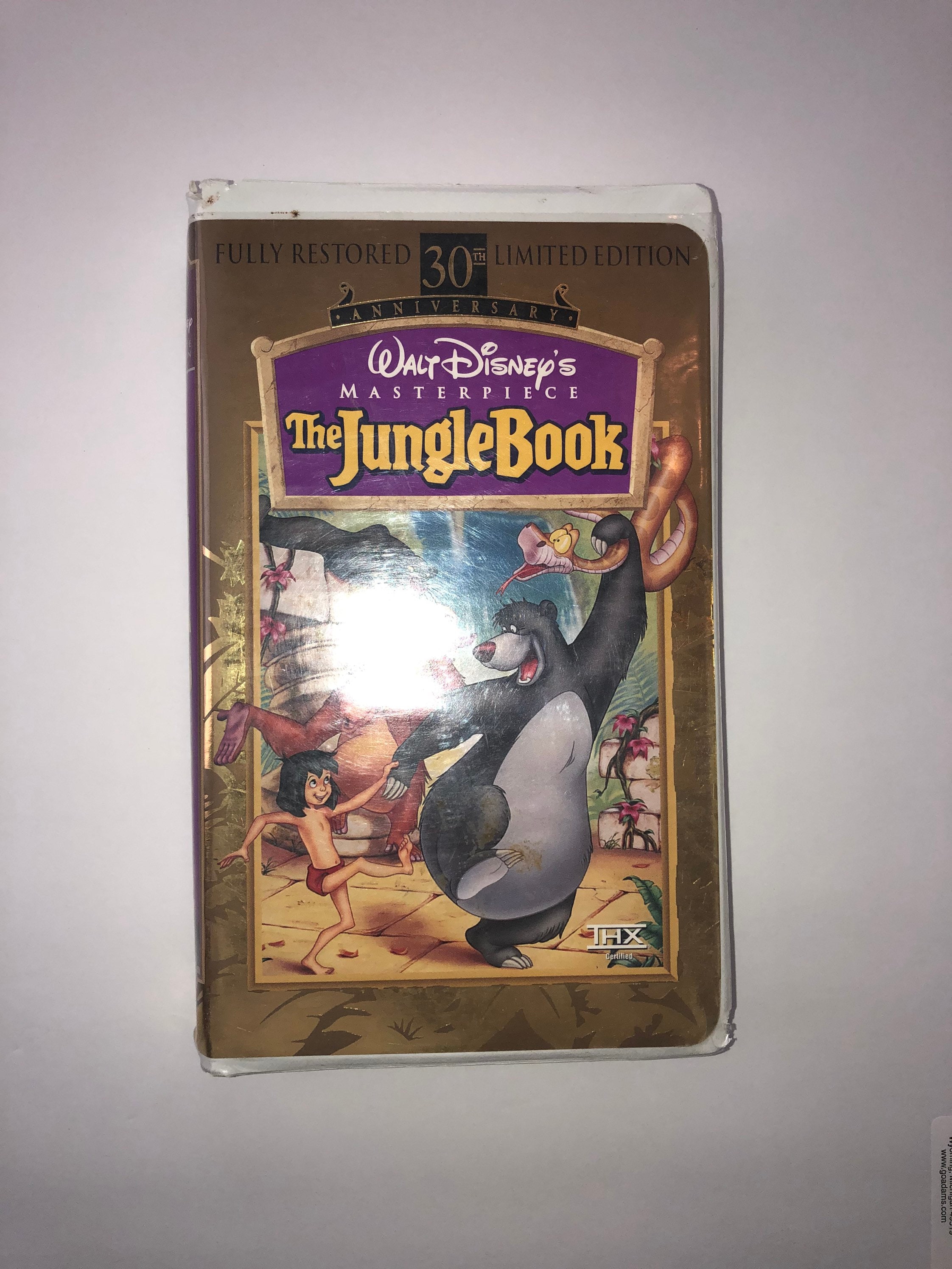 Walt Disneys the Jungle Book VHS, 1997 30th Anniversary Fully Restored ...