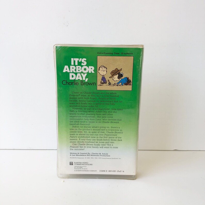 It's Arbor Day, Charlie Brown Peanuts VHS 1976 Clam Shell Case Brand ...
