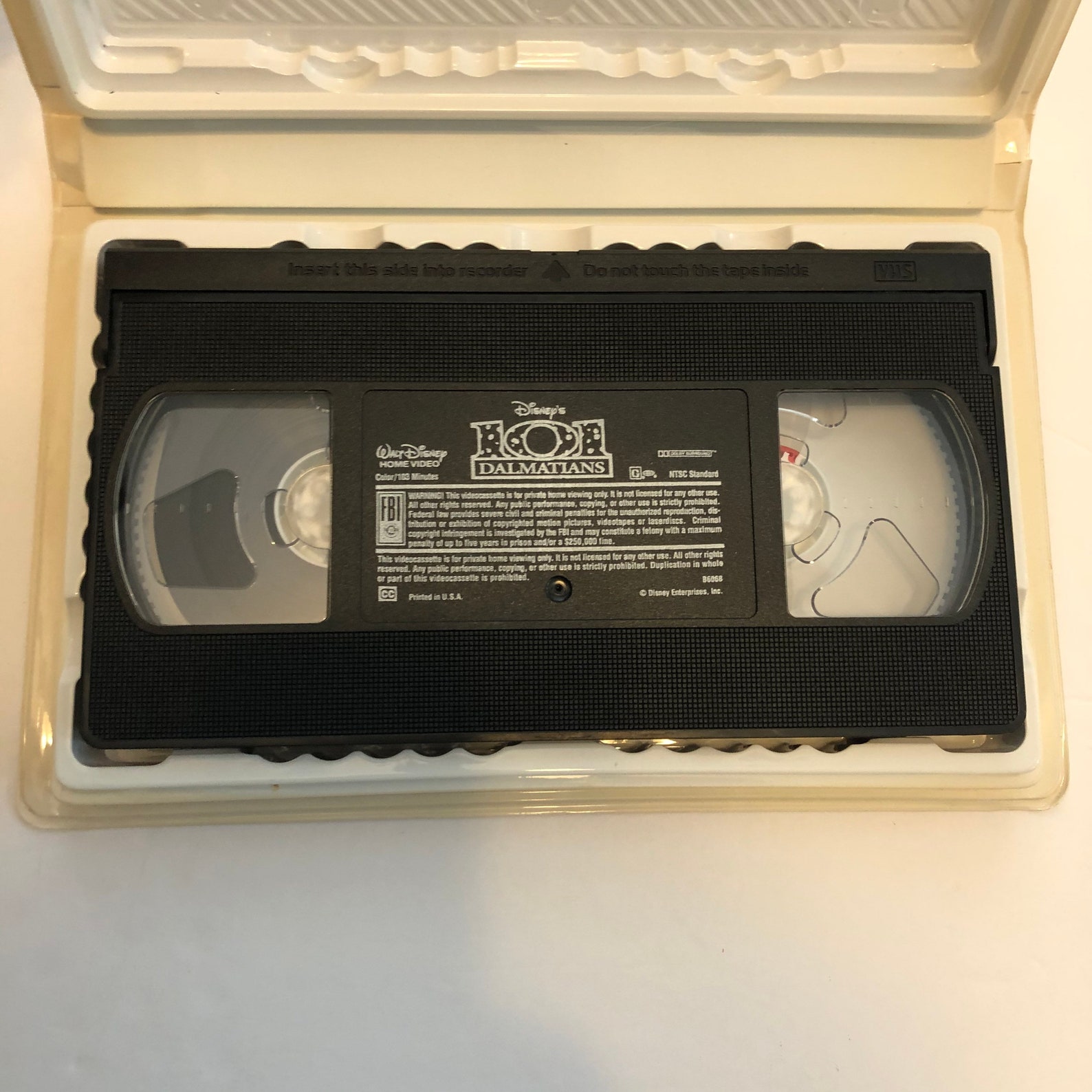 Walt Disney’s 101 Dalmatians Live Action Movie (VHS, 1997) Vintage ...