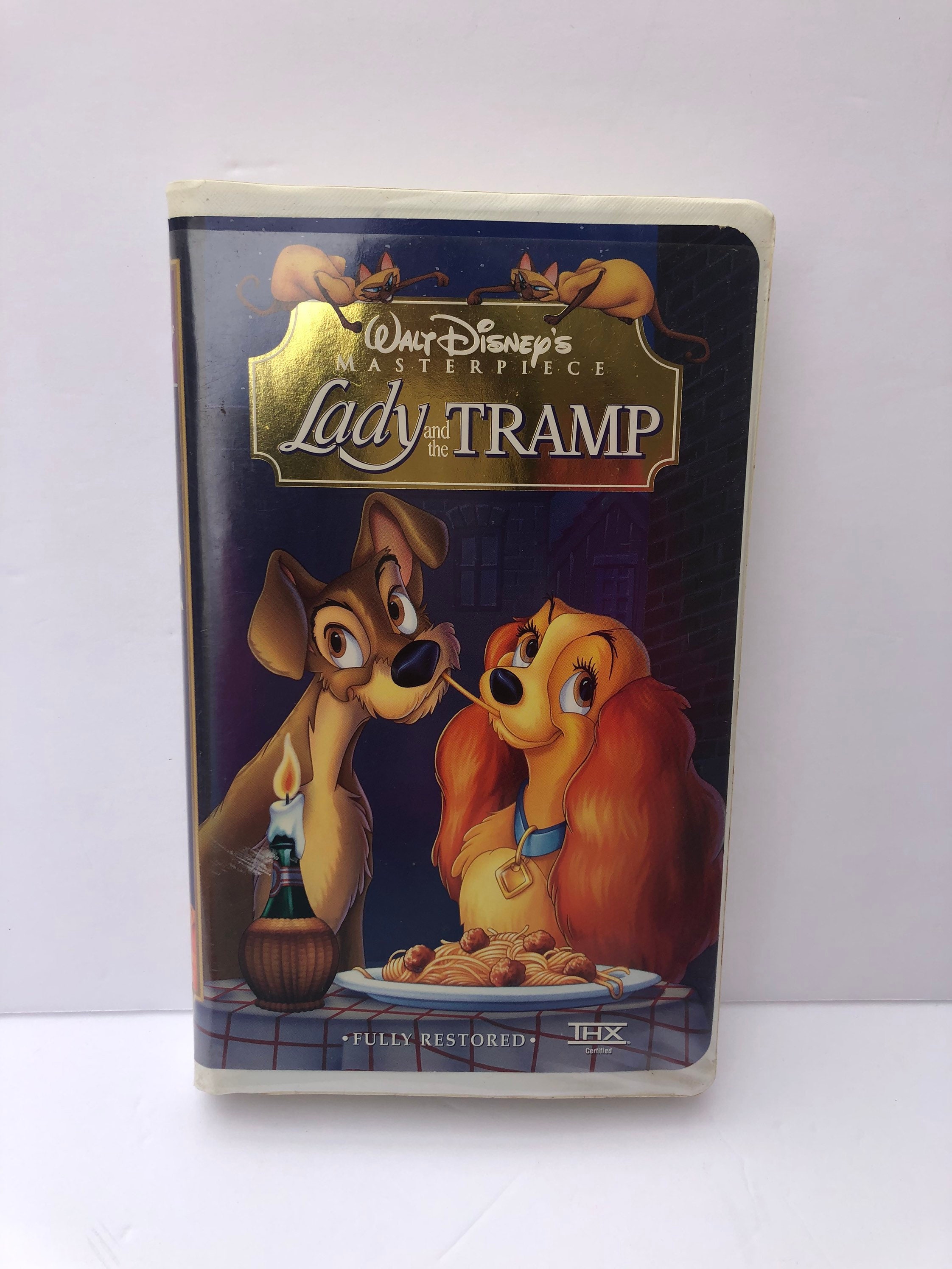 Walt Disneys Lady and the Tramp VHS, 1998 Masterpiece Edition Clamshell ...