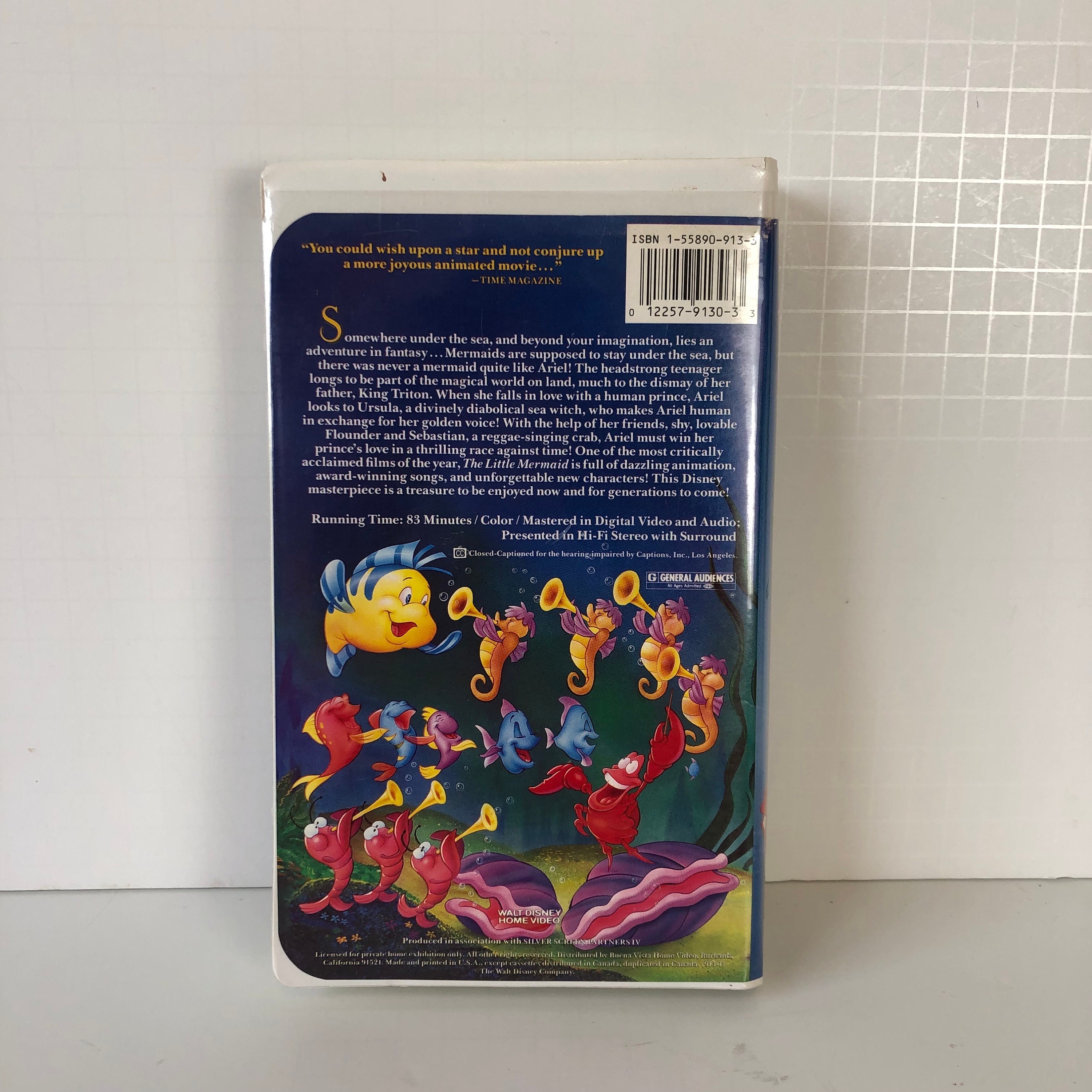 Walt Disney’s the Little Mermaid (VHS, 1990) Black Diamond Edition ...