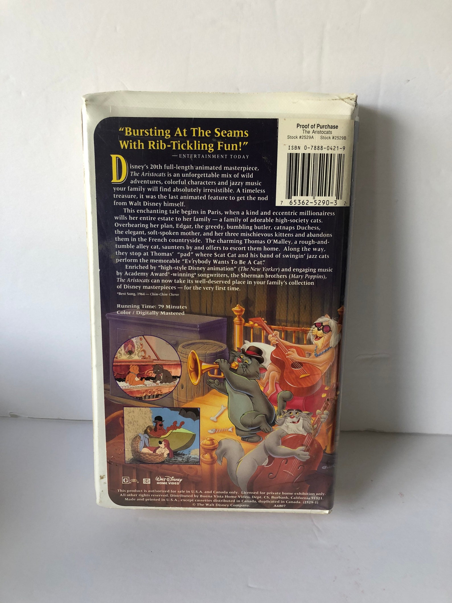 Walt Disneys The Aristocats VHS 1996 Masterpiece Edition | Etsy