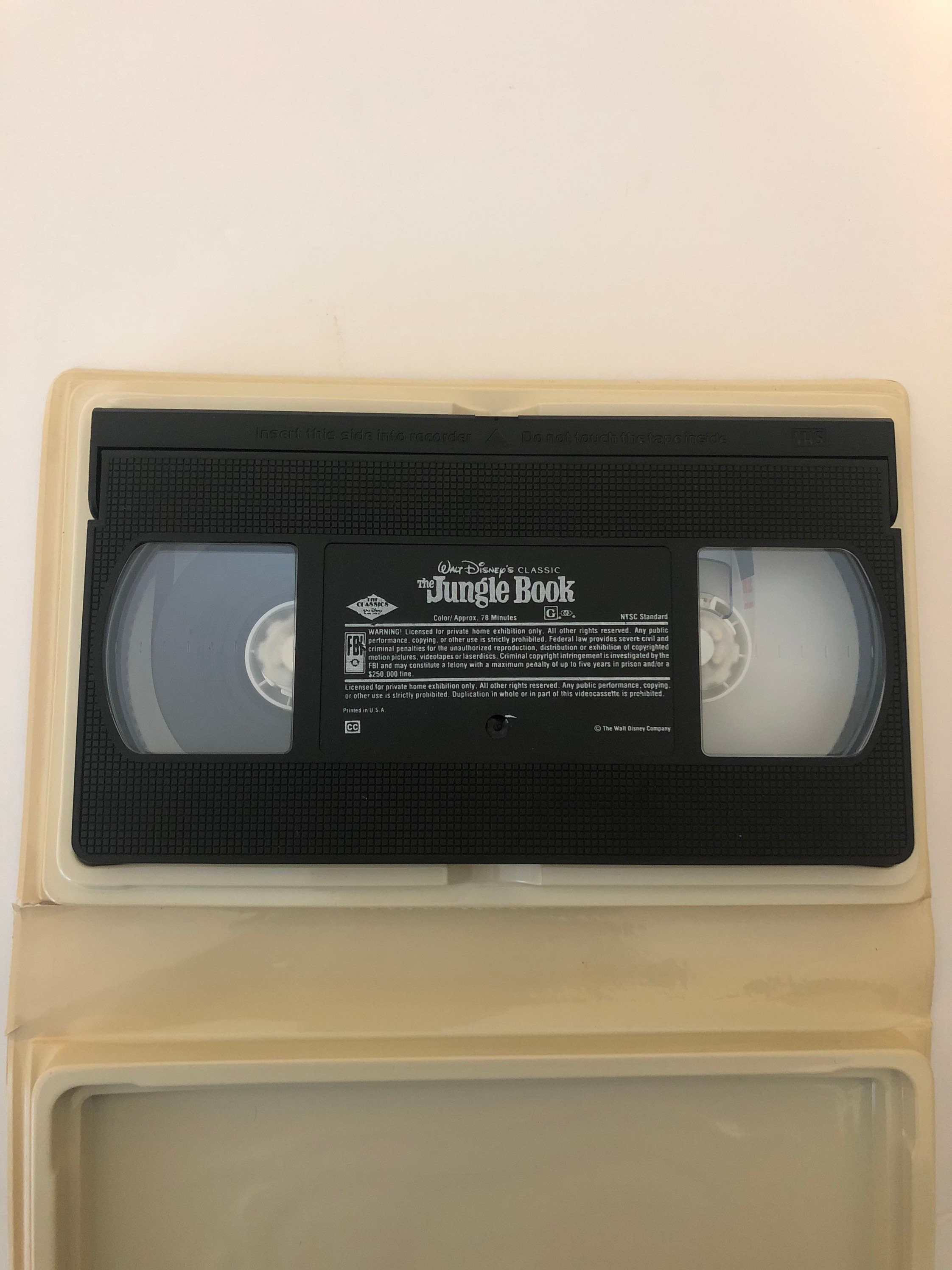 Walt Disneys the Jungle Book VHS, 1991 Black Diamond Edition Clamshell ...