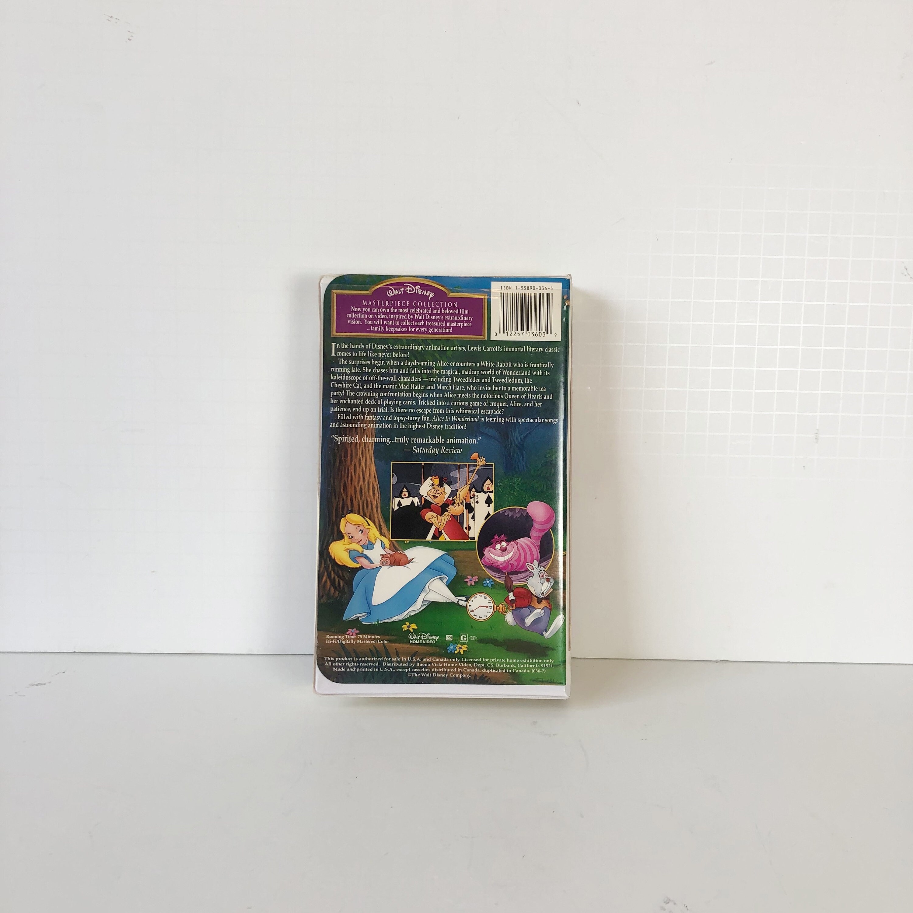 Walt Disney’s Alice in Wonderland (VHS, 1999) Masterpiece Edition ...