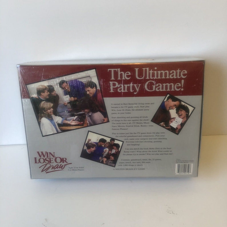 Vintage Win, Lose, or Draw 1988 Milton Bradley Board Game New Sealed ...