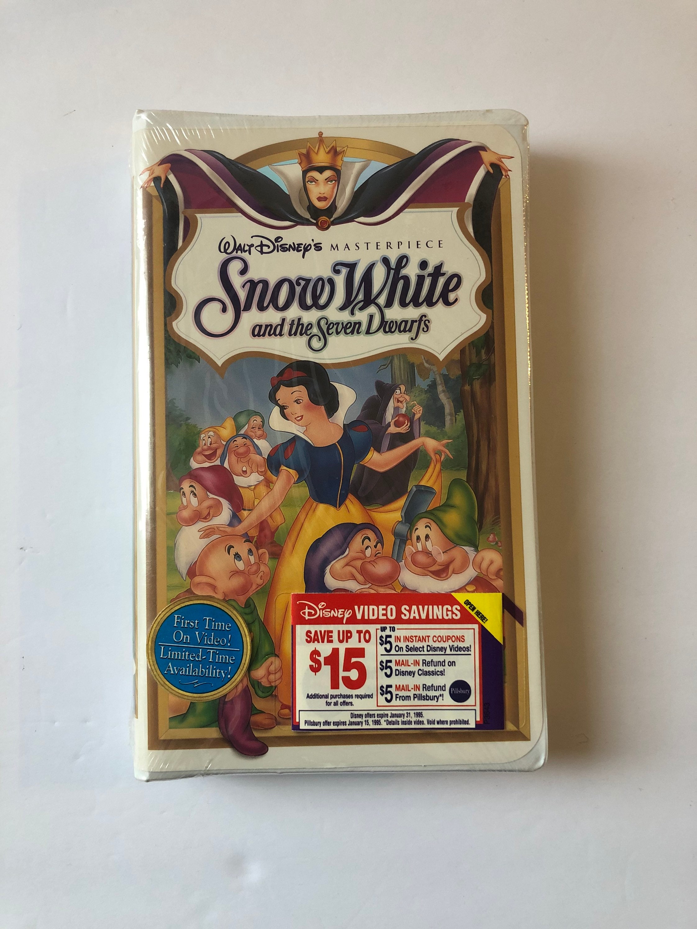 Walt Disney’s Snow White and the Seven Dwarfs (VHS, 1994) Masterpiece ...