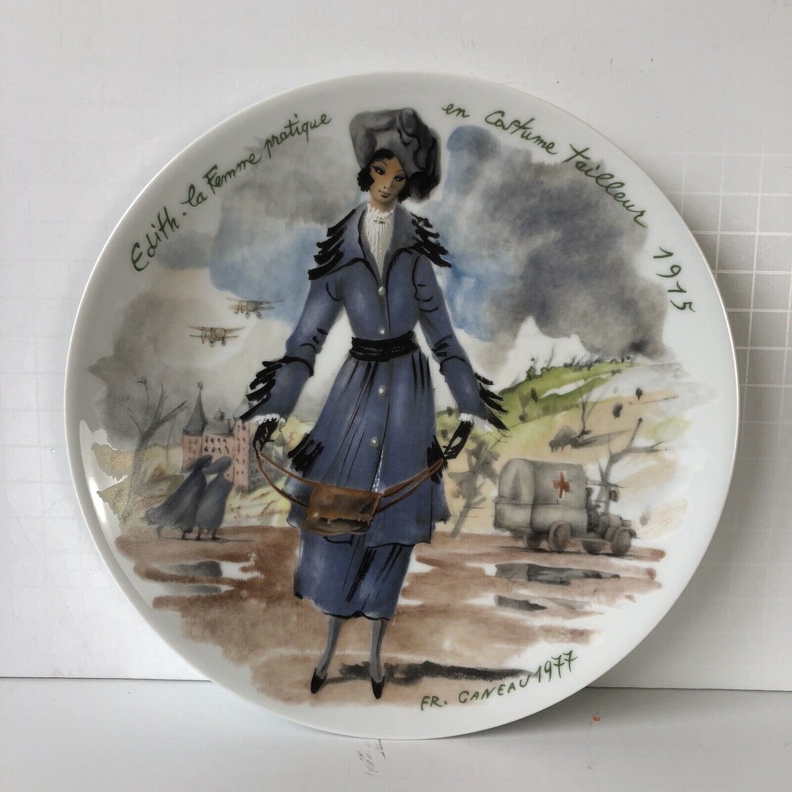 Vintage 1977 D'arceau Limoges Collectors Plate “edith La Femme Pratique ...