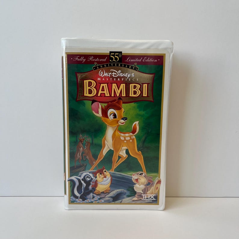 Walt Disney’s Bambi (VHS, 1997) 55th Anniversary Fully Restored ...