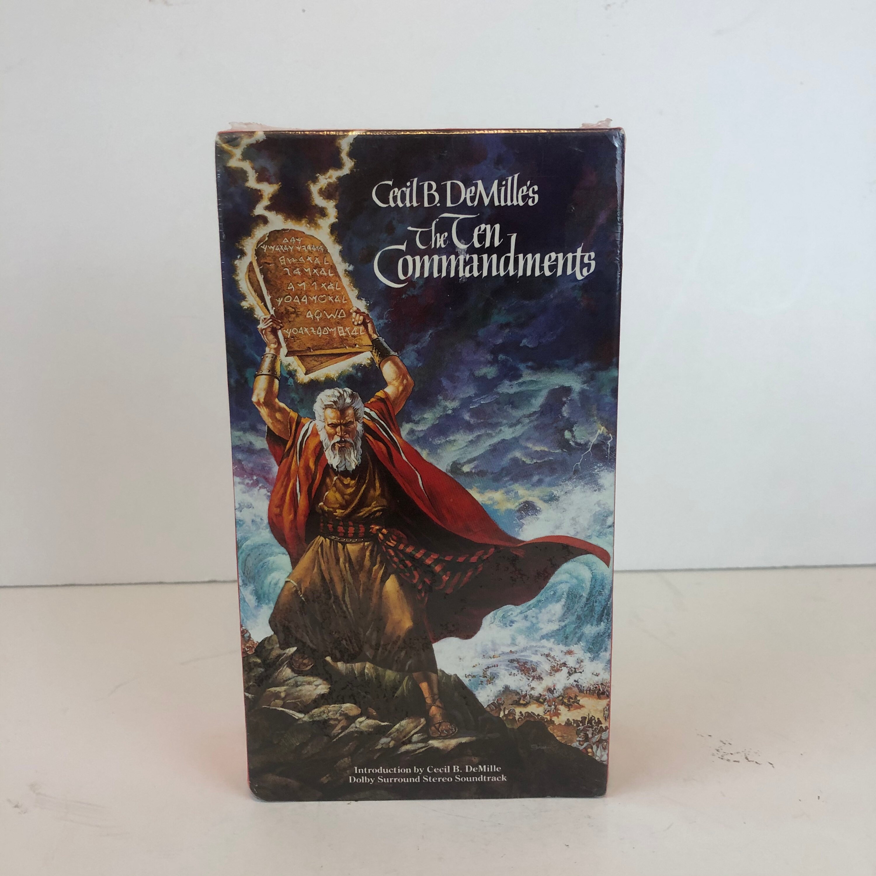 The Ten Commandments (VHS, 1990) 2 Tape Set Brand New Sealed Rare OOP ...