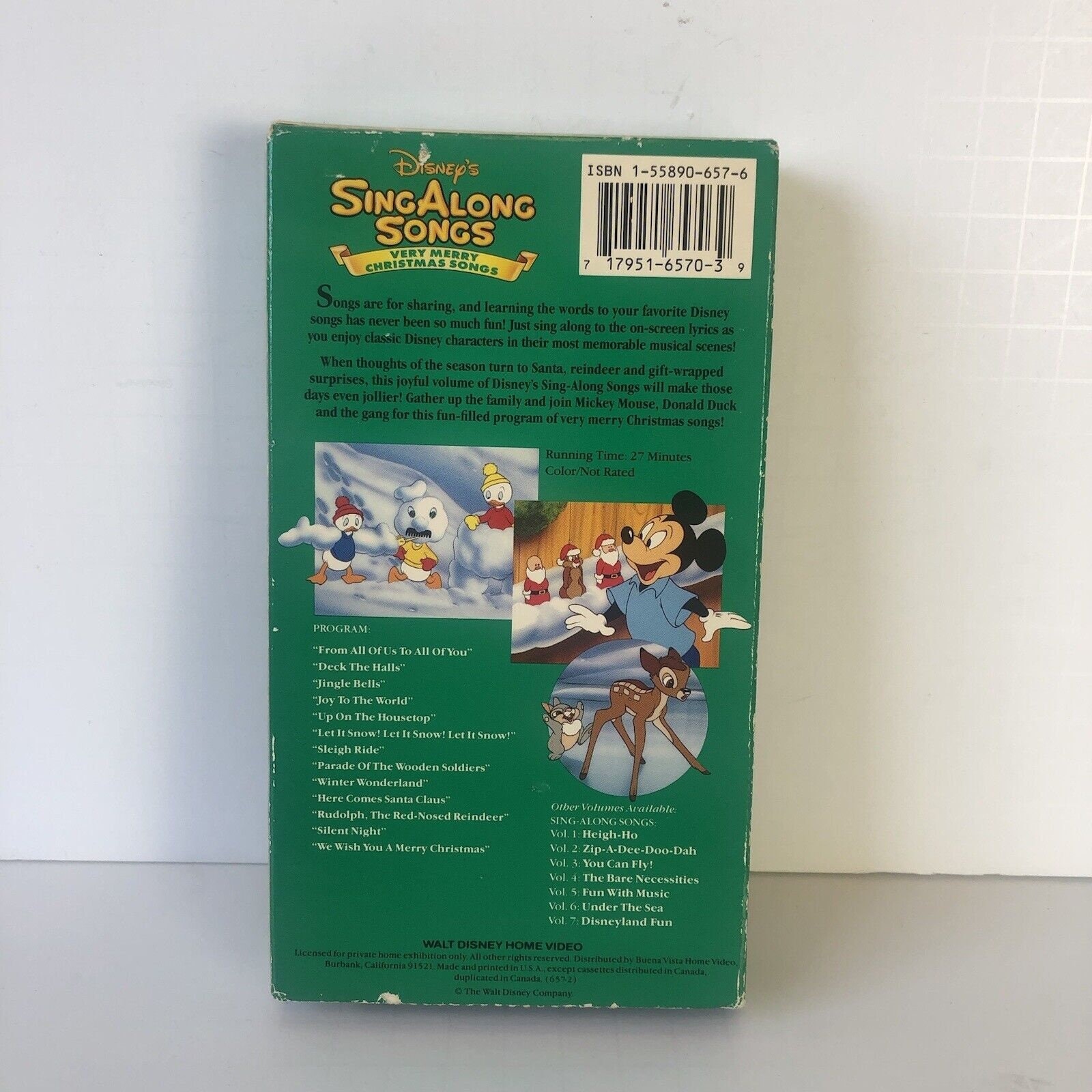 Disney's Sing Along Songs: A Very Merry Christmas VHS 1997 Volume 8 ...