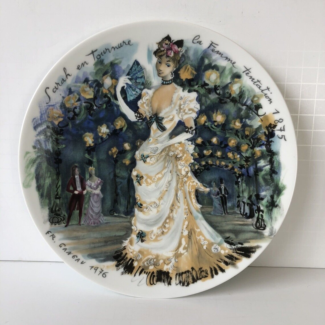 Vintage 1976 D'arceau Limoges Collectors Plate sarah En Tournure 1875 ...
