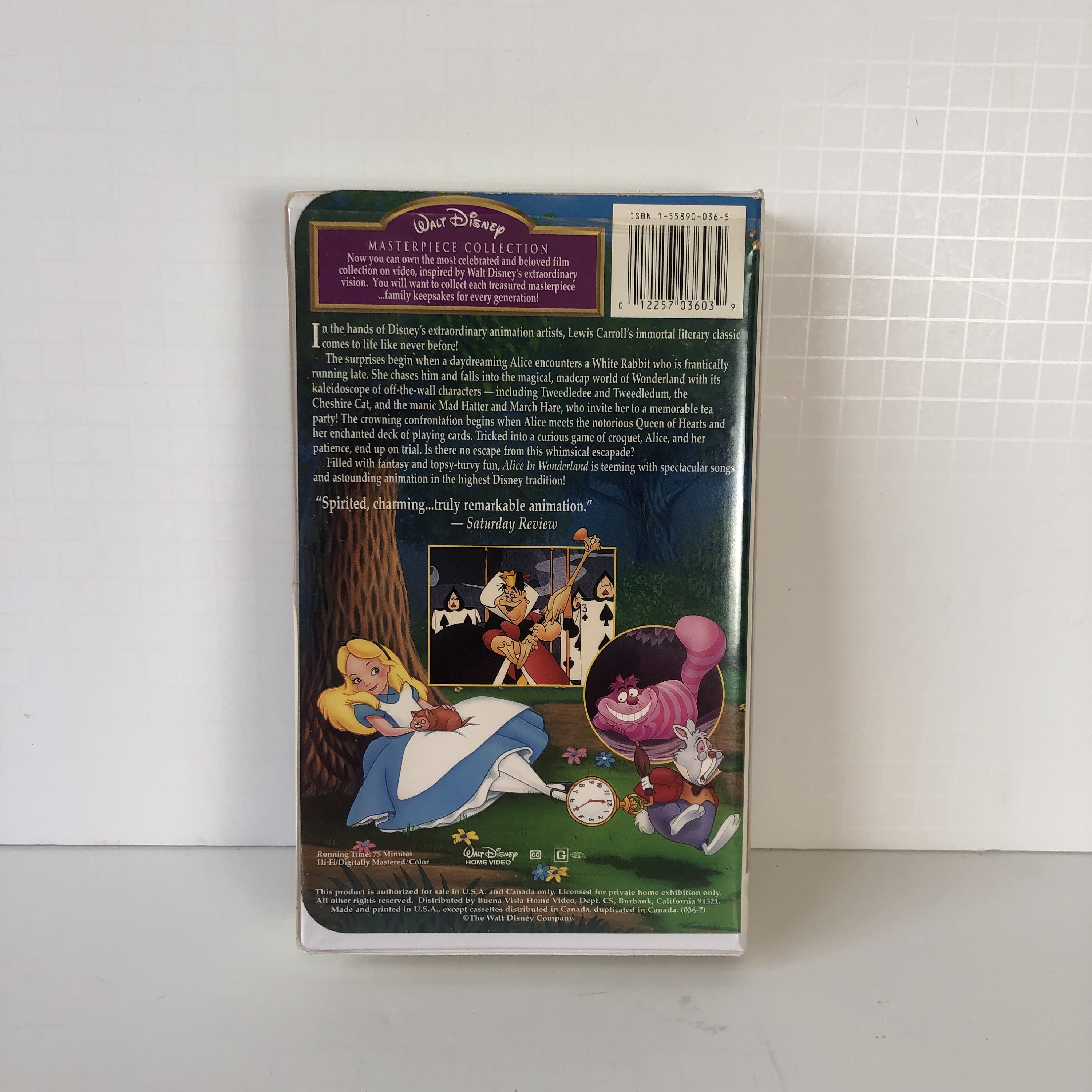 Walt Disney’s Alice in Wonderland (VHS, 1999) Masterpiece Edition ...