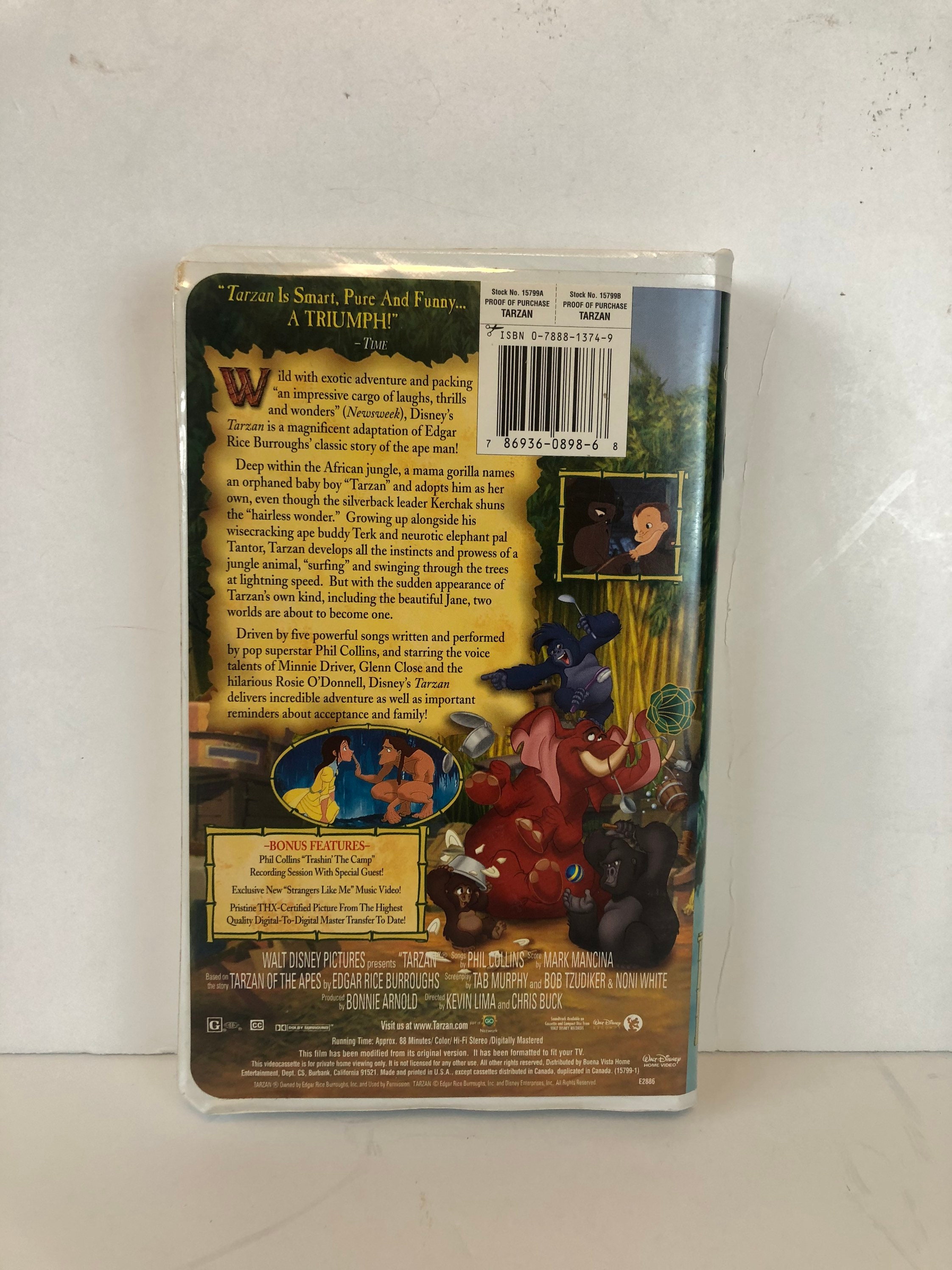 Walt Disney’s Tarzan (VHS, 1999) Vintage Clamshell - Etsy