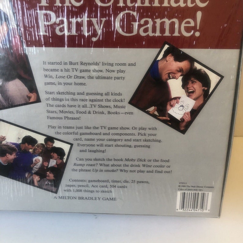 Vintage Win, Lose, or Draw 1988 Milton Bradley Board Game New Sealed ...