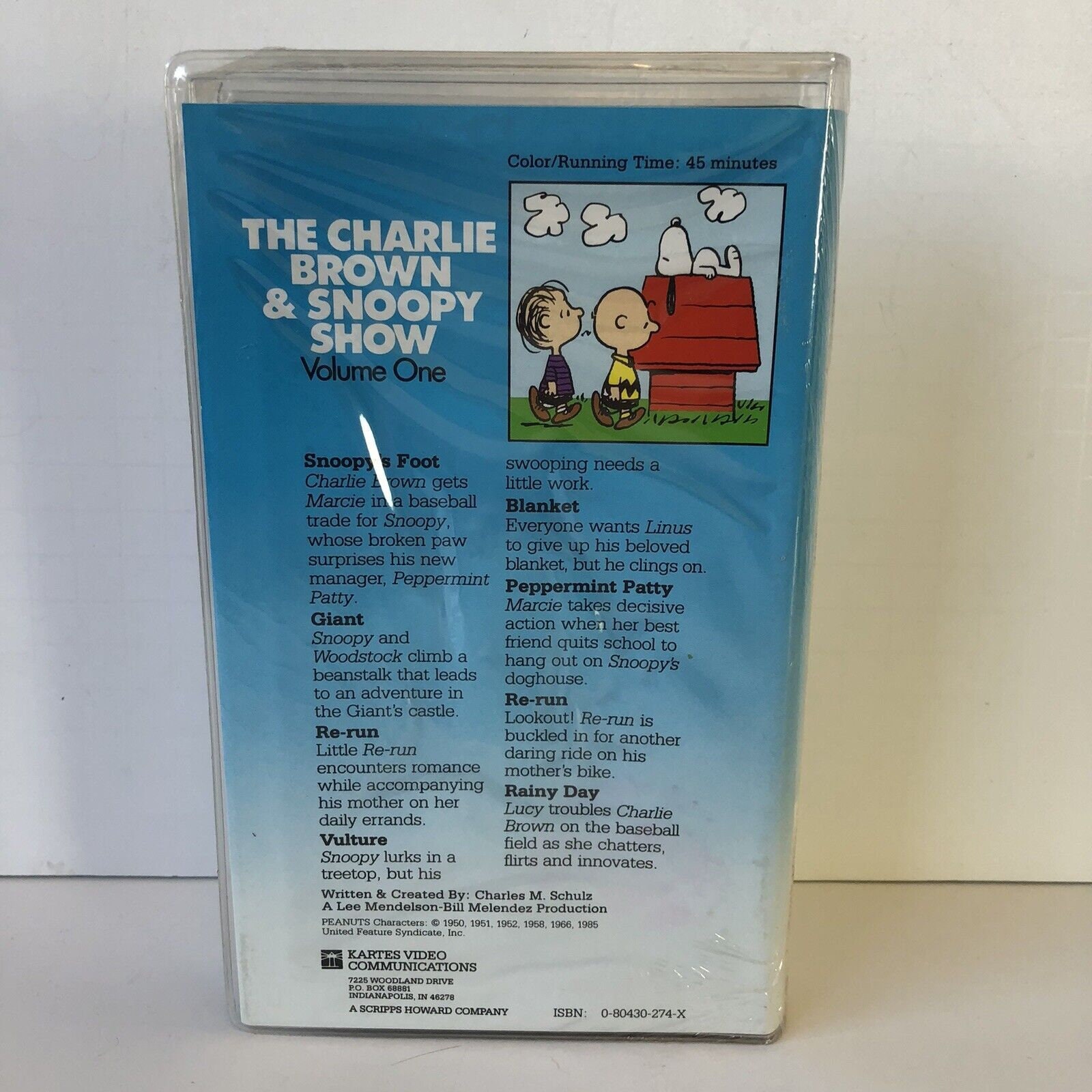 The Charlie Bown & Snoopy Show Volume One VHS 1985 Peanuts Brand New ...