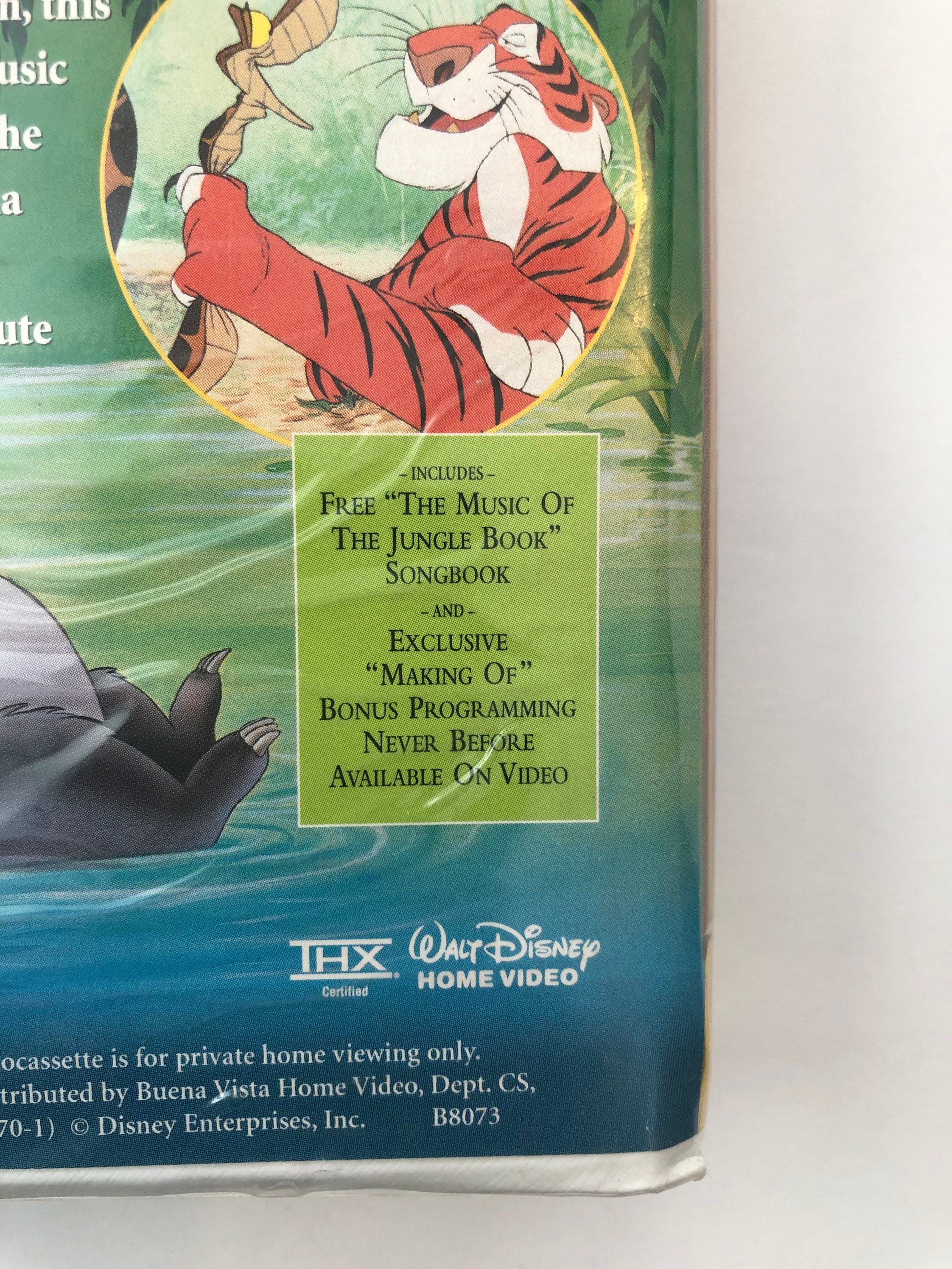 Walt Disneys the Jungle Book VHS, 1997 30th Anniversary Fully Restored ...