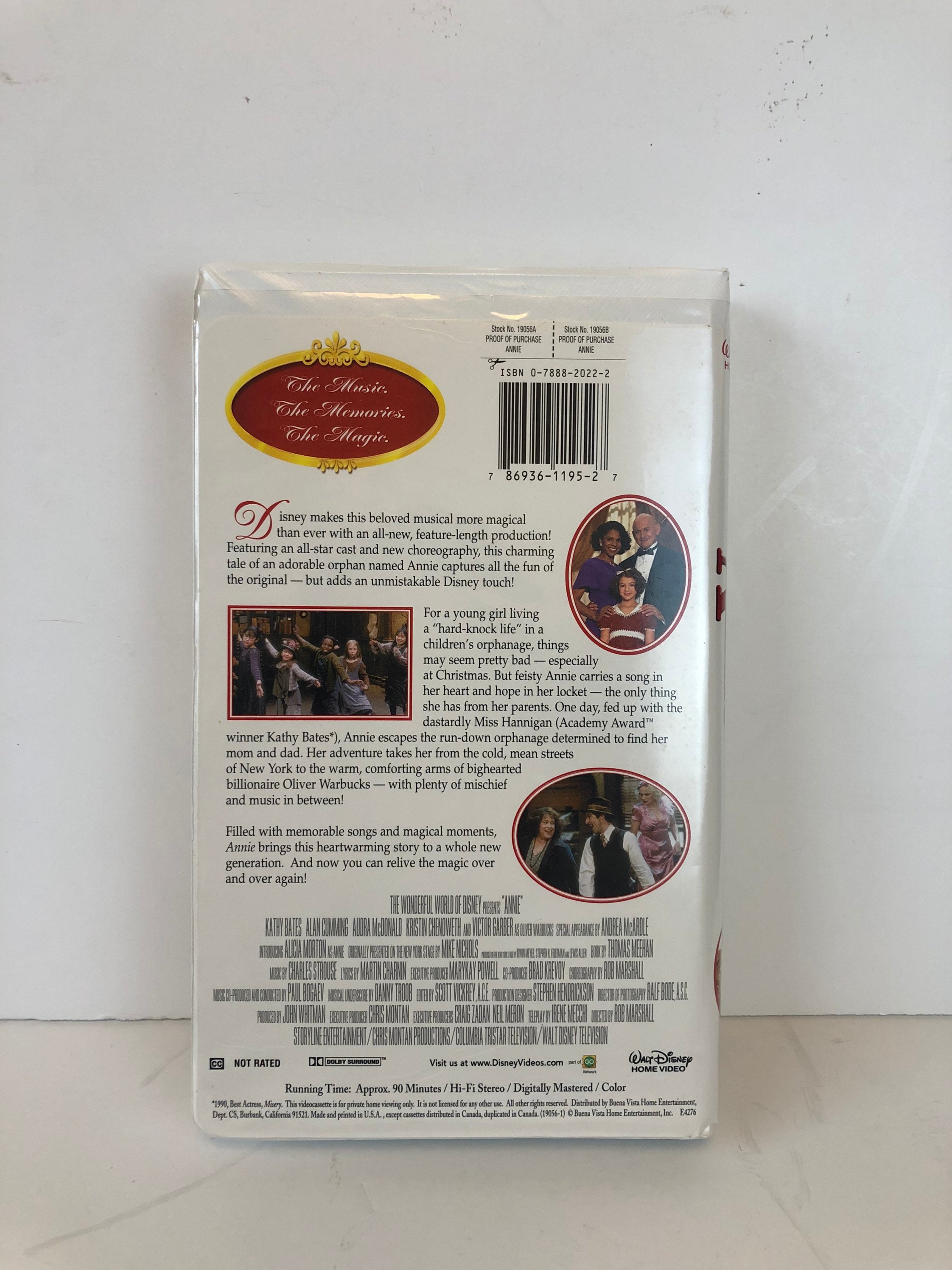 Walt Disney’s Annie (VHS, 2000) Vintage Clamshell - Etsy Australia