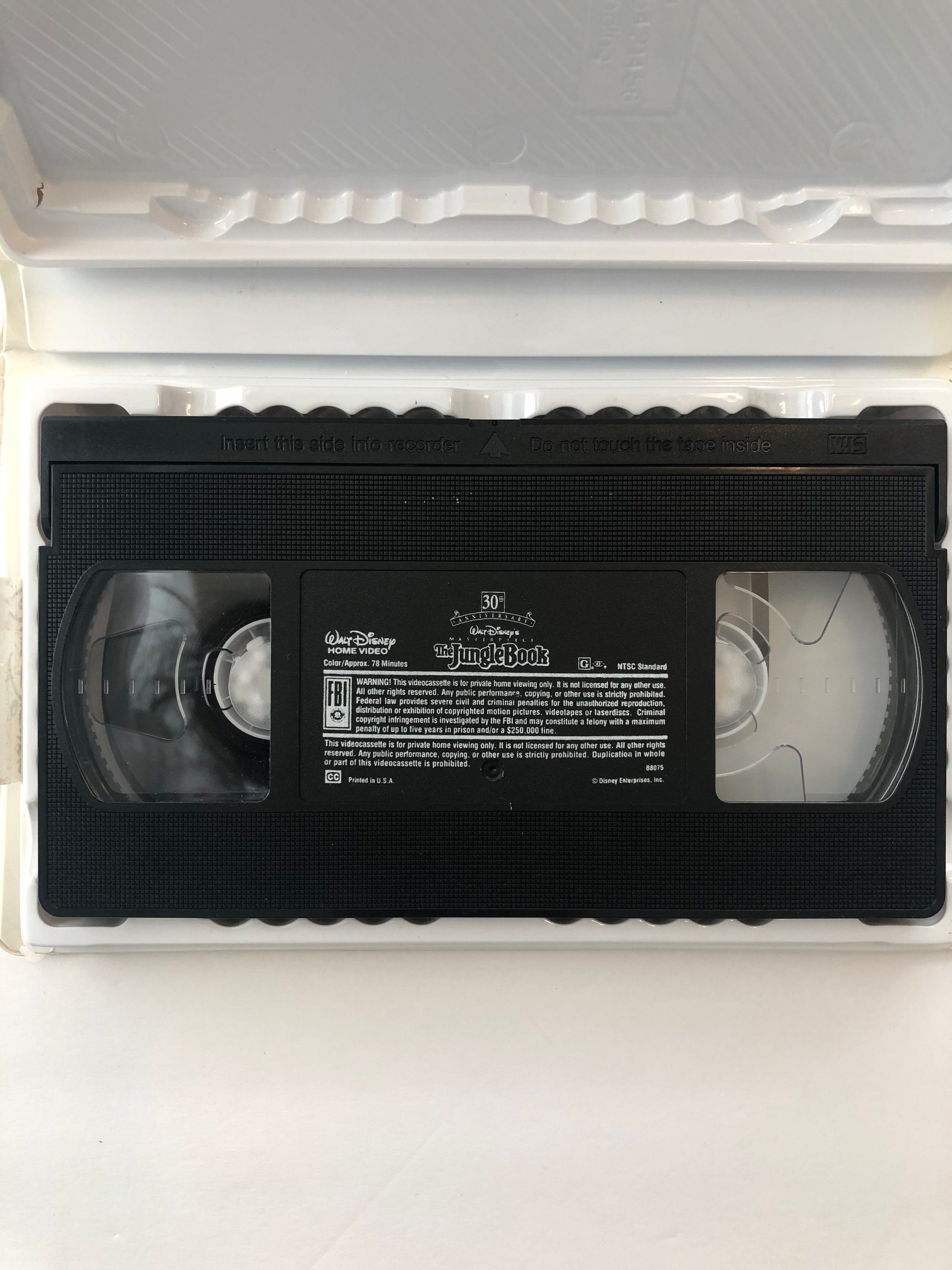 Walt Disneys the Jungle Book VHS, 1997 30th Anniversary Fully Restored ...