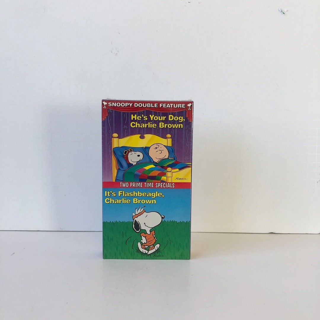 Snoopy Double Feature VHS Flashbeagle & Here's Your Dog Charlie Brown ...