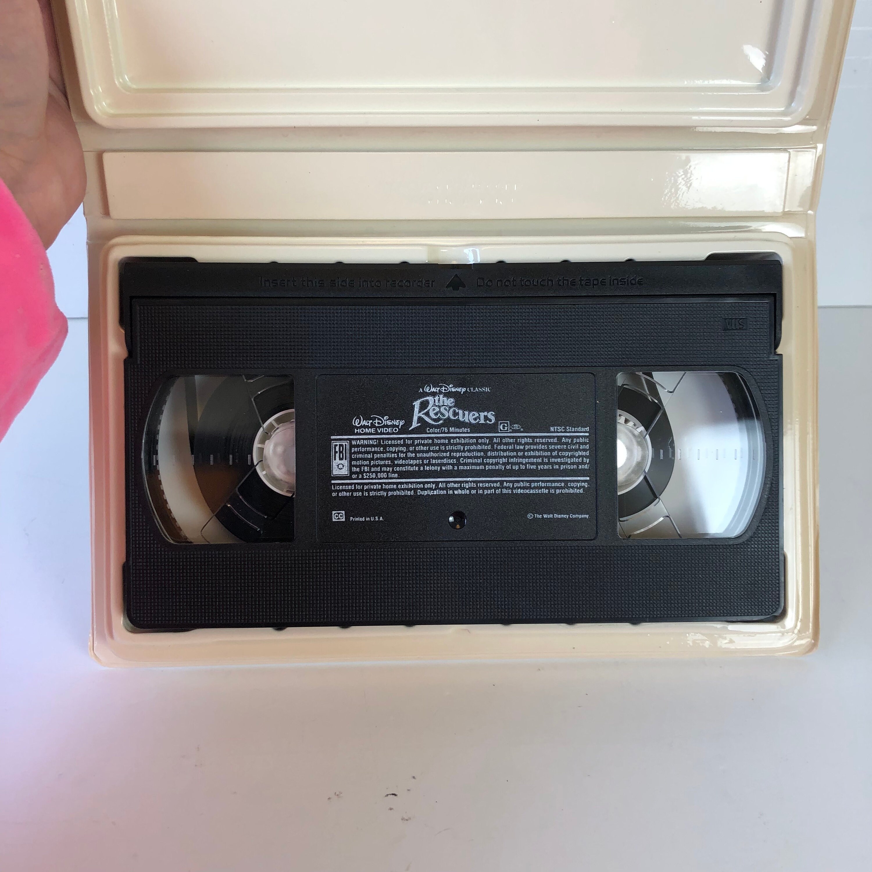 Walt Disneys the Rescuers VHS, 1992 Black Diamond Edition Clamshell ...