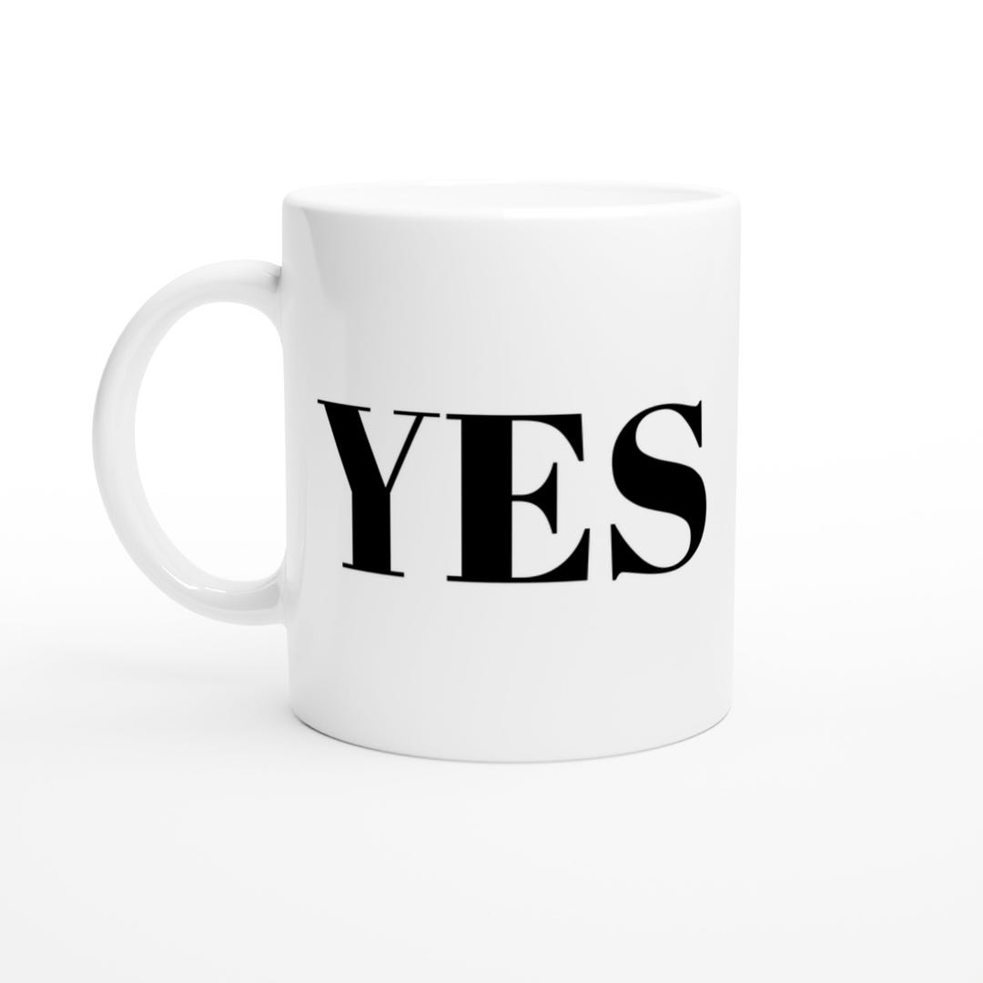 The YES Mug! Right-hand Mug - Etsy