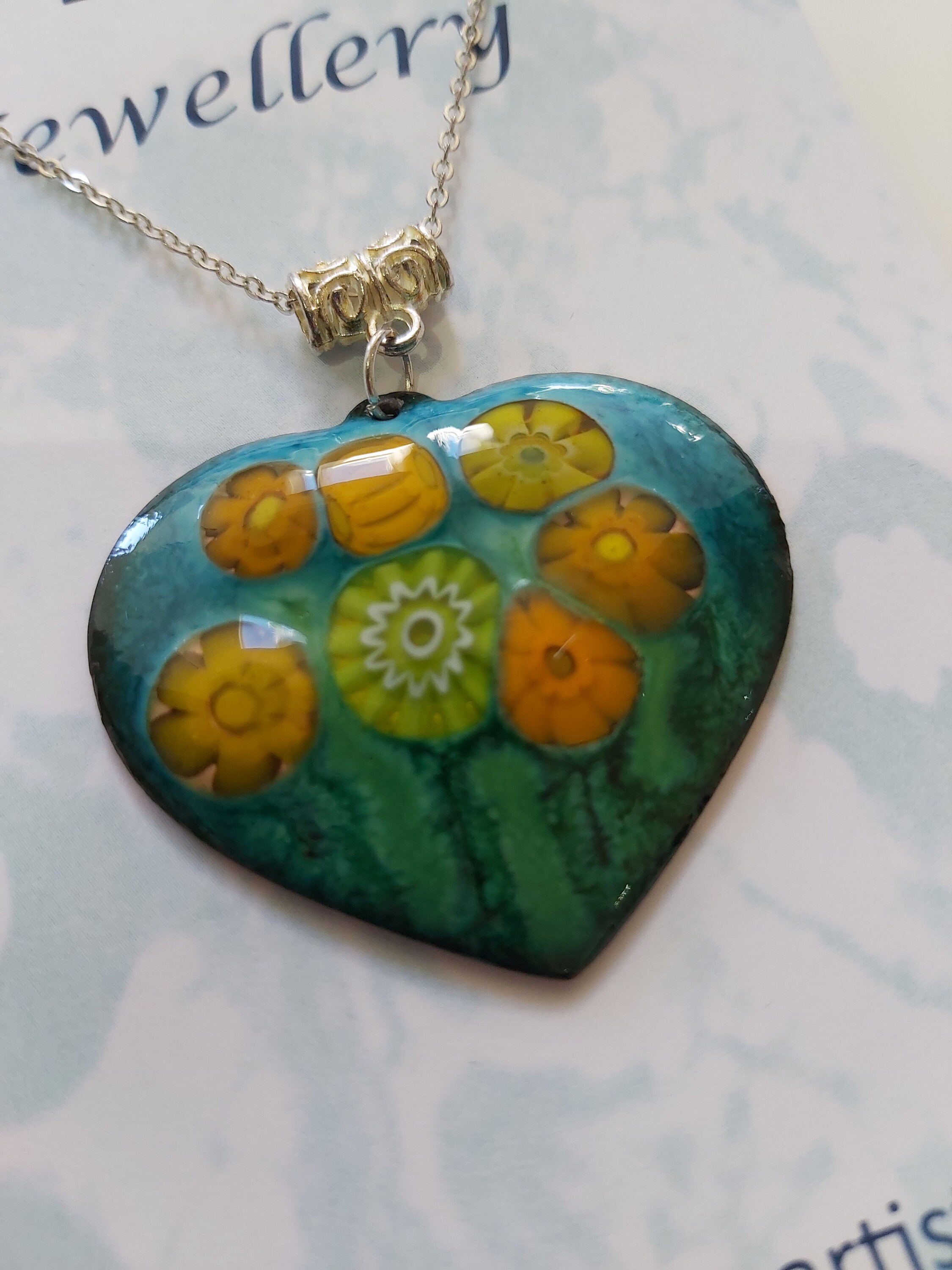 Enamel Pendant. Contemporary jewellery. enamel on copper. | Etsy