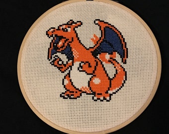 Charizard Cross Stitch Pattern - Etsy UK