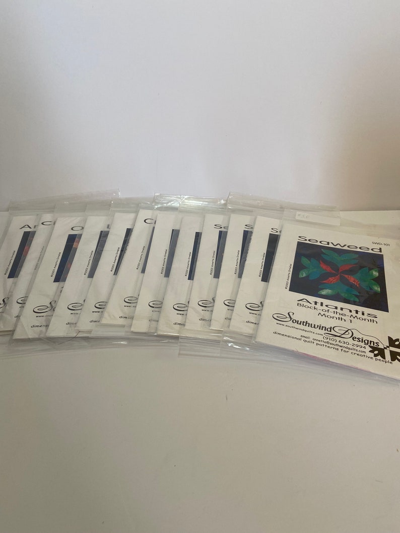 Atlantis, 12 Blocks Quilt Pattern. - Etsy