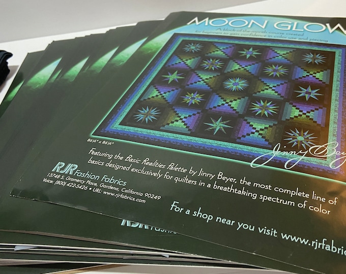 Moon Glow Quilt Kit by Jinny Beyer Original RJR Fabrics and 12 Block ...
