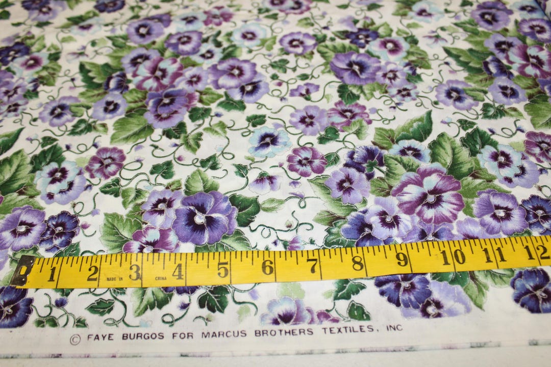 Faye Burgos Floral for Marcus Bros Textiles 3.25 Yards Uncut - Etsy