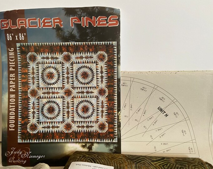 Judy Niemeyer's Glacier Pines Pattern and Curated Batik Fabric - Etsy