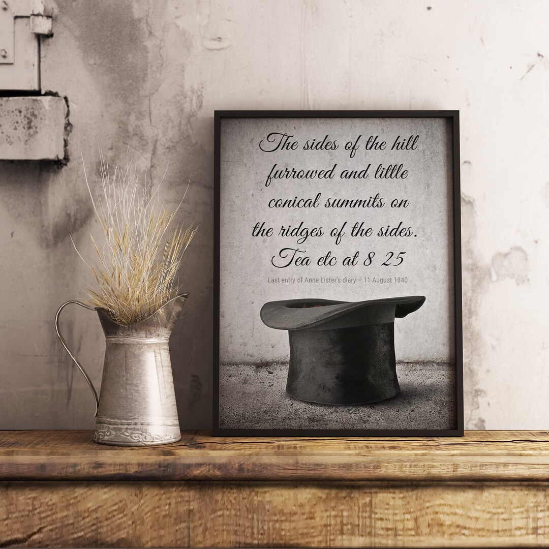 Bundle: Anne Lister's Last Diary Entry - Etsy